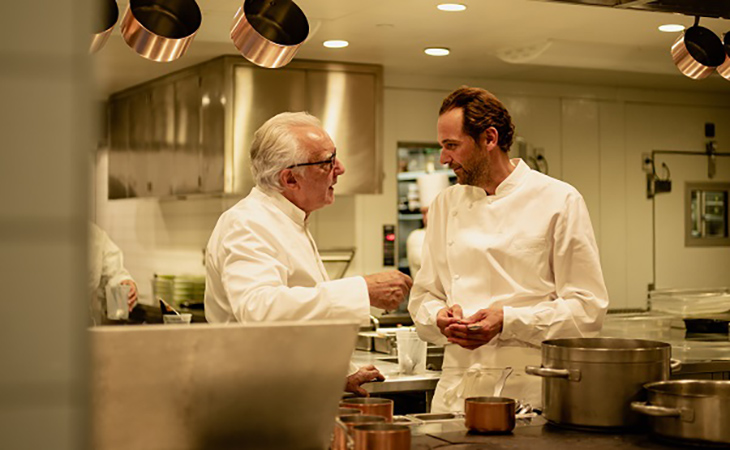 Chefs Daniel Humm e Alain Ducasse em Paris e Nova York